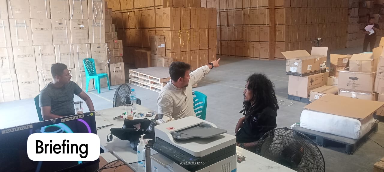 Breafing Pemindahan Logistik Kesehatan Berupa 3.310 Unit OC